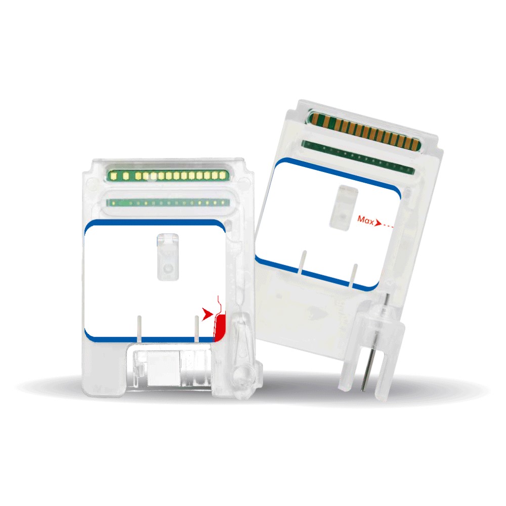 Cartucho BG8 (Gases y Electrolitos): K+, Na+, Cl-, Ca2+, pH, pCO2 , pO2 ...